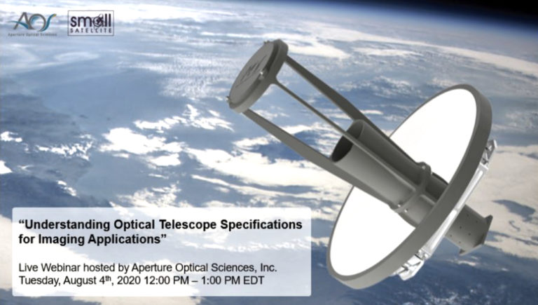 A Virtual Presence: Aperture Optical Sciences @ SmallSat Conference ...