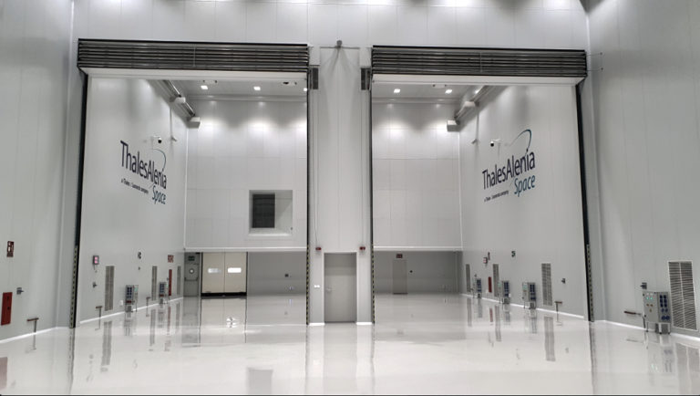 New Satellite Integration Clean Room Opened By Thales Alenia Space In ...