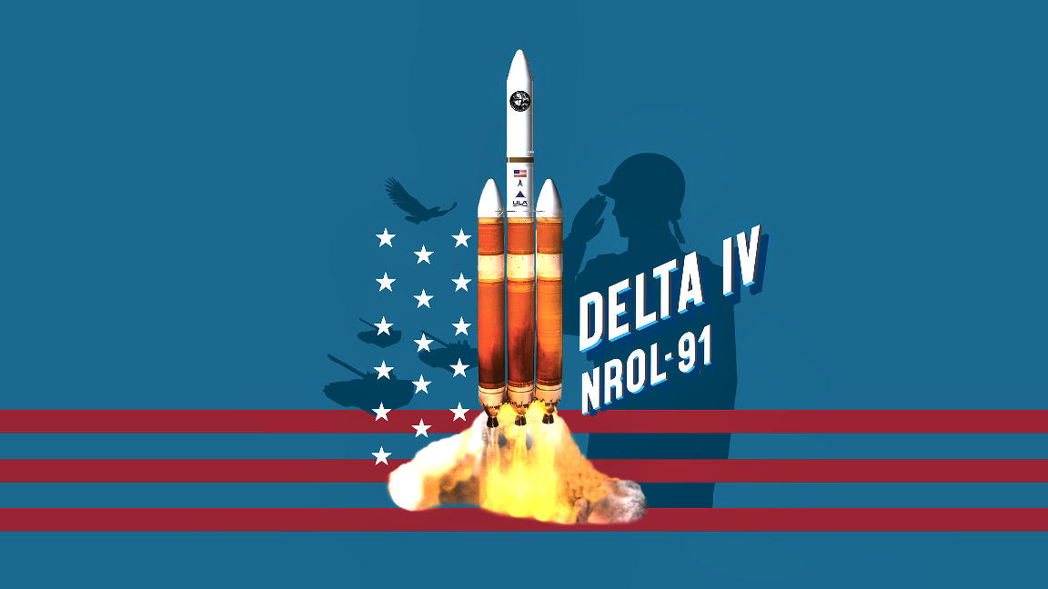 ULA Delta IV set to launch the National Reconnaissance Office NROL-91 ...