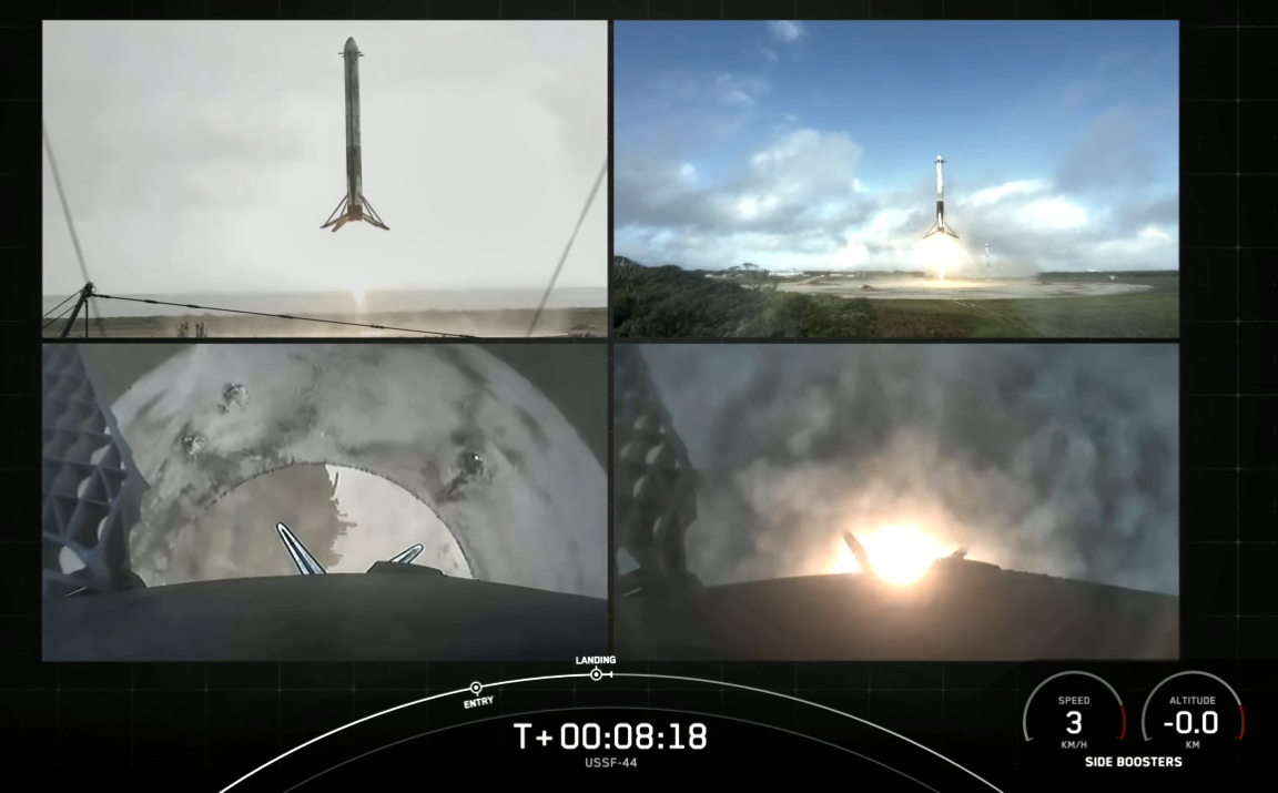 Sscs Ussf 44 Payload Aboard A Spacex Falcon Heavy Is Successfully