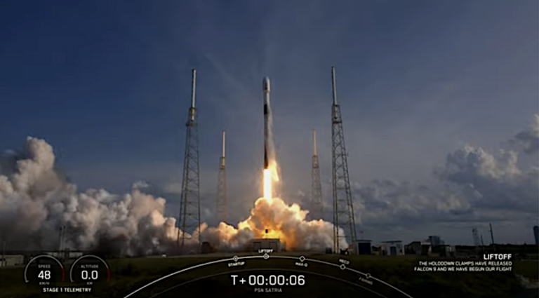 SpaceX sends off Indonesia’s PSN SATRIS satellite to provide internet ...