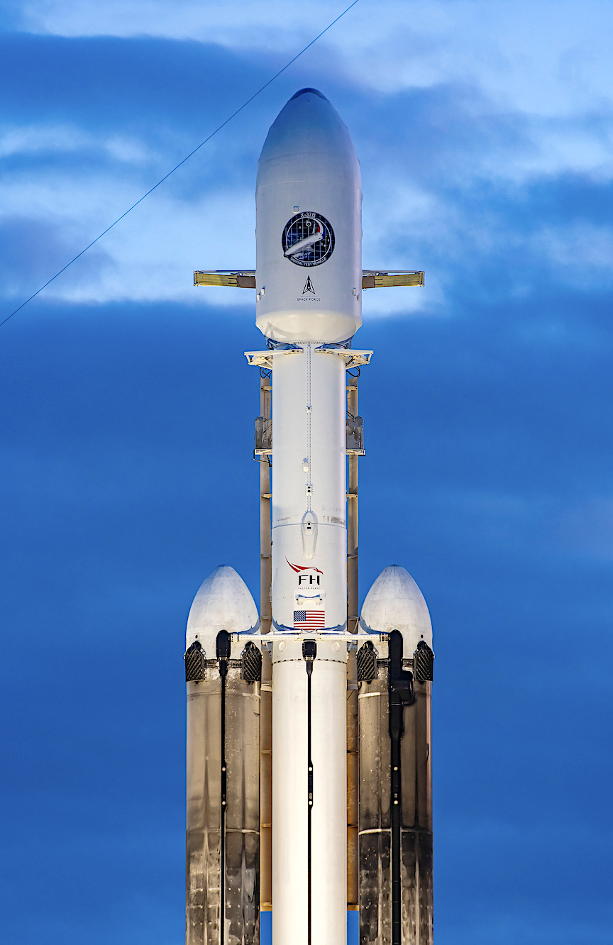 UPDATE: Yet another scrub for SpaceX Falcon Heavy’s launch of USSF-52 ...