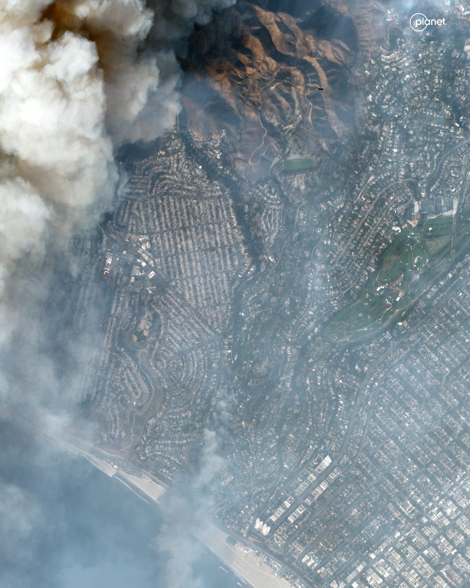 Planet: Satellite imagery of the Los Angeles County wildfire disasters ...